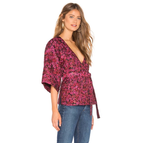 Tularosa | Jackets & Coats | Nwt Tularosa Rory Kimono Jacquard Wrap Jacket | Poshmark